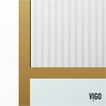 VIGO Essex 34 in. W x 74 in. H Framed Fixed Shower Screen Door in Matte ...