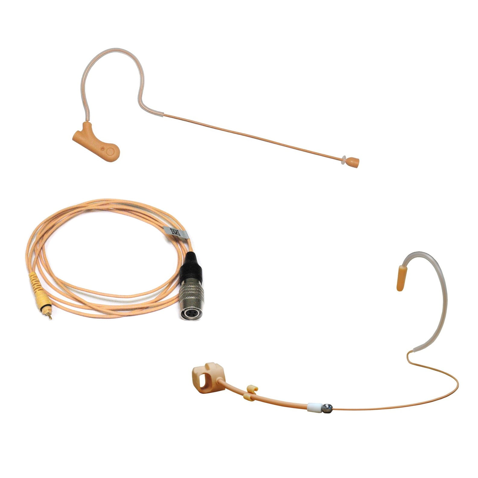 U-Voice UVS70DTF-H4P Tan Color Mini Headset Microphone with Frame for ...
