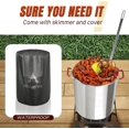 36QT Turkey Fryer Kit, Waterproof Cover & 12-inch Skimmer, 55,000BTU ...