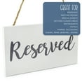 Darware Hanging Wooden Reserved Signs, 6-Pack, White, Rustic Style, 9x5 ...