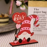 2PCS Valentine's Day Wooden Table Sign Decoration, Valentines Day Decor ...