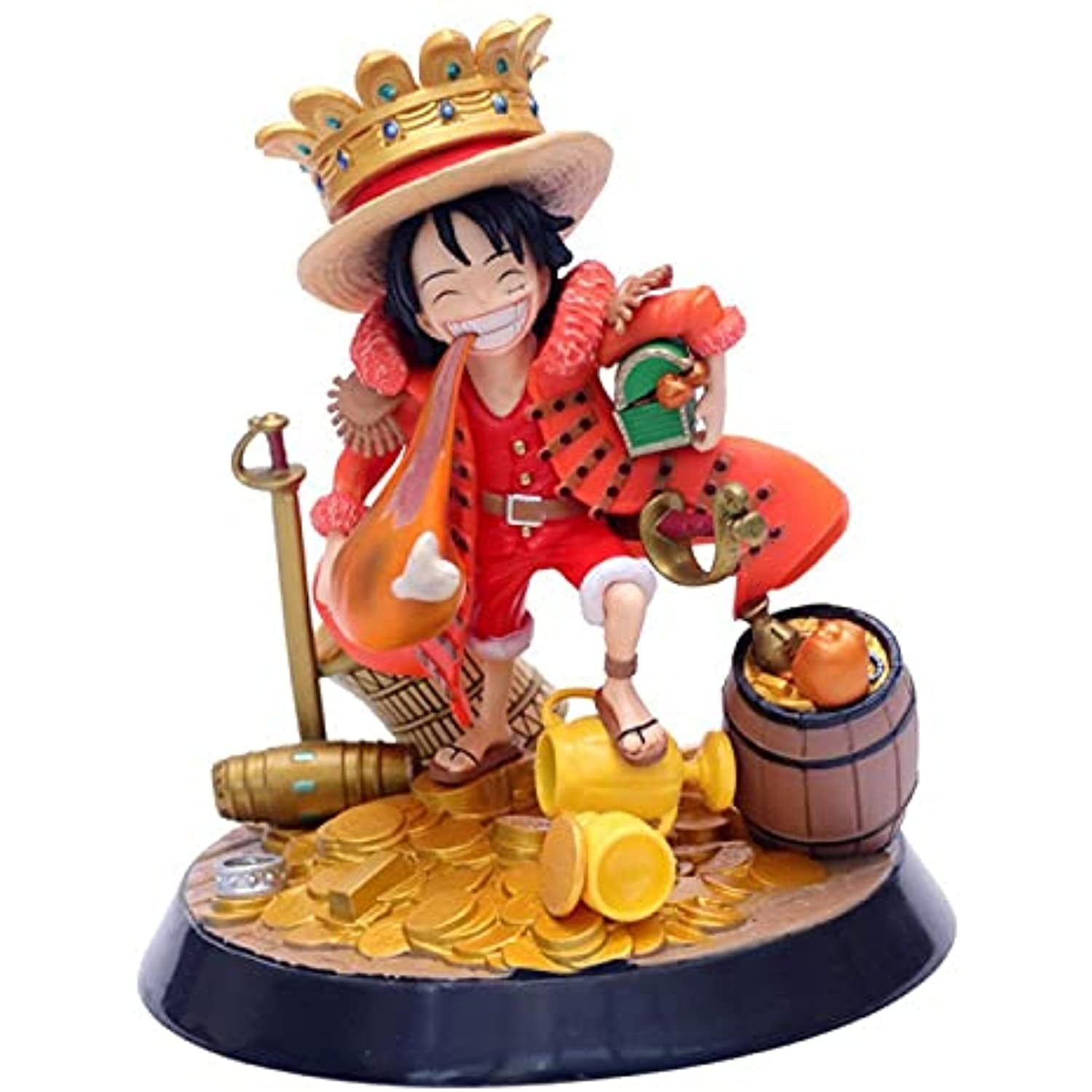 Monkey D. Luffy Crown People Pirates Action Figure Animated Character ...