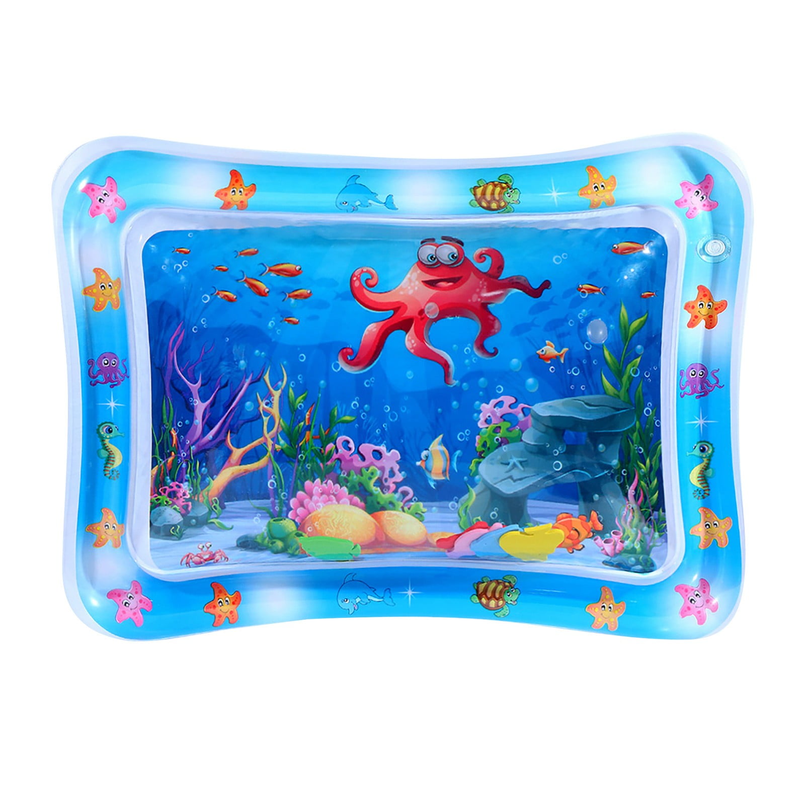 Inflatable Water Pat Mat Marine Life Swimming Ring Climbing Cushion Pet ...