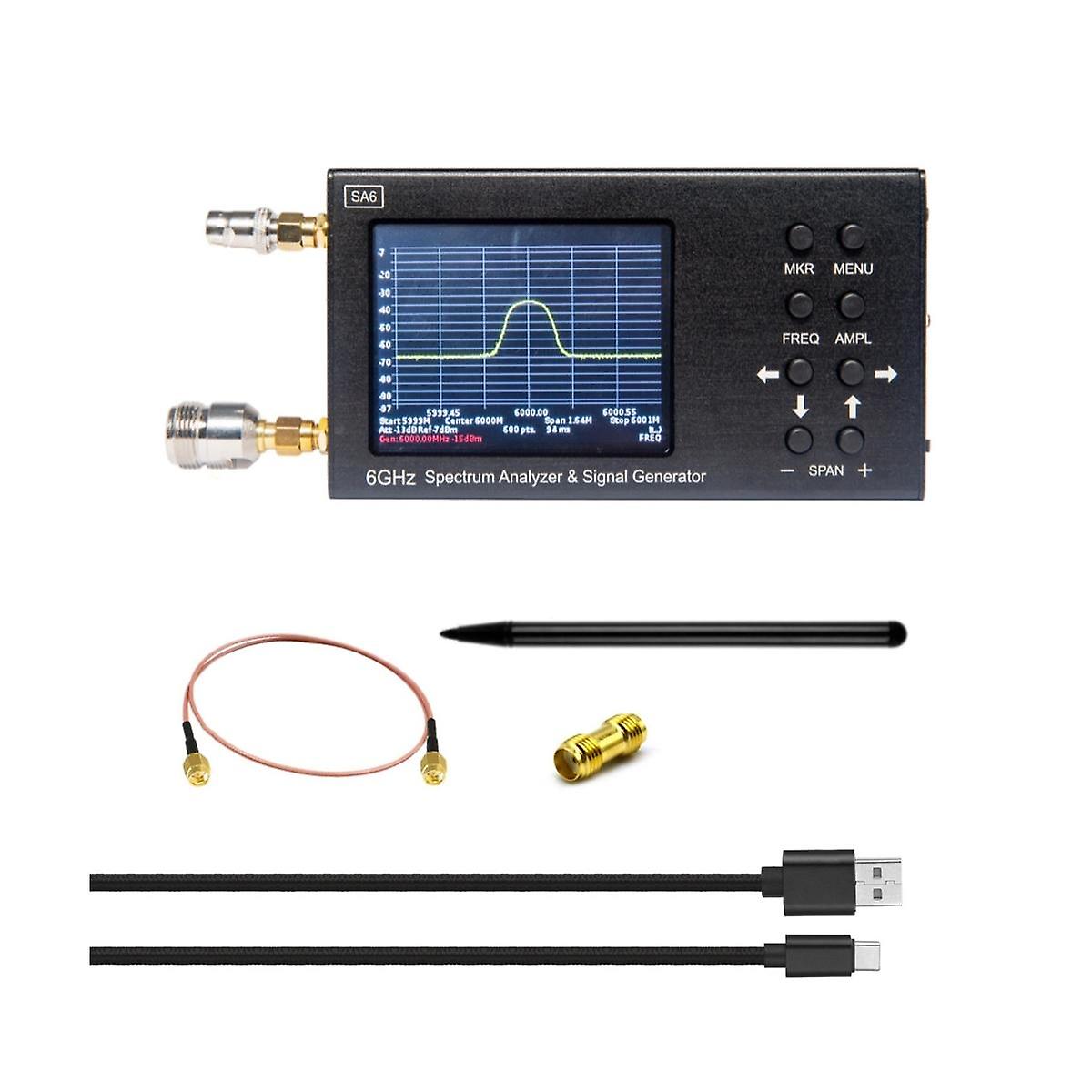 Nuevo analizador de espectro portátil SA6 de 6 GHz y generador de ...
