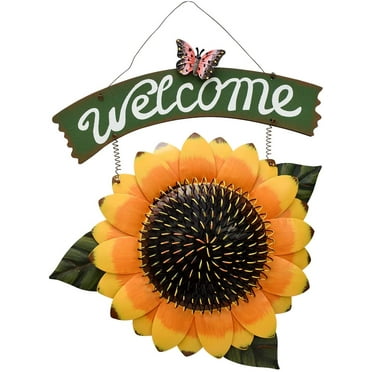 Vintage Sunflower Metal Tin Sign Farmhouse Decor Sunflower Wall Art ...