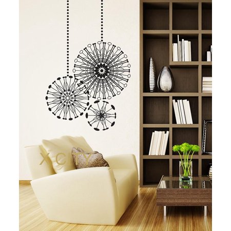 Radial Ornaments Graphic Wall Vinyl Sticker Decal Decor School Dorm ...