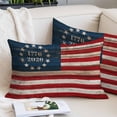 Anniversary USA Flag Throw Pillow Cover 16 x 24 Inch Decorative Pillow ...