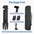 1 Set 72-Inch Aluminum Tripod Stand, Adjustable Height 16.9-69 Inches ...