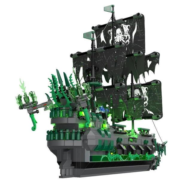 Kit de construcción de maquetas de barco pirata CASCANUECES con luz LED ...