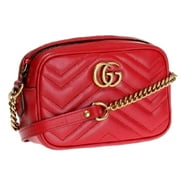 Gucci Blondie GG Patch Diagonal Stitching Yellow Leather Crossbody ...