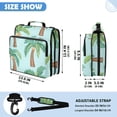 Beach Cartoon Palm Tree Pattern 3 Ring Binder Bag Zipper Binder ...