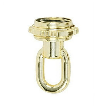 Satco 1/4 IP Screw Collar Loop with Ring 25lbs MAX White - Walmart.com