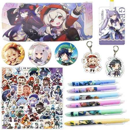 Genshin Merch-Genshin Stickers,Genshin Pens,Genshin pencilbag, Genshin ...