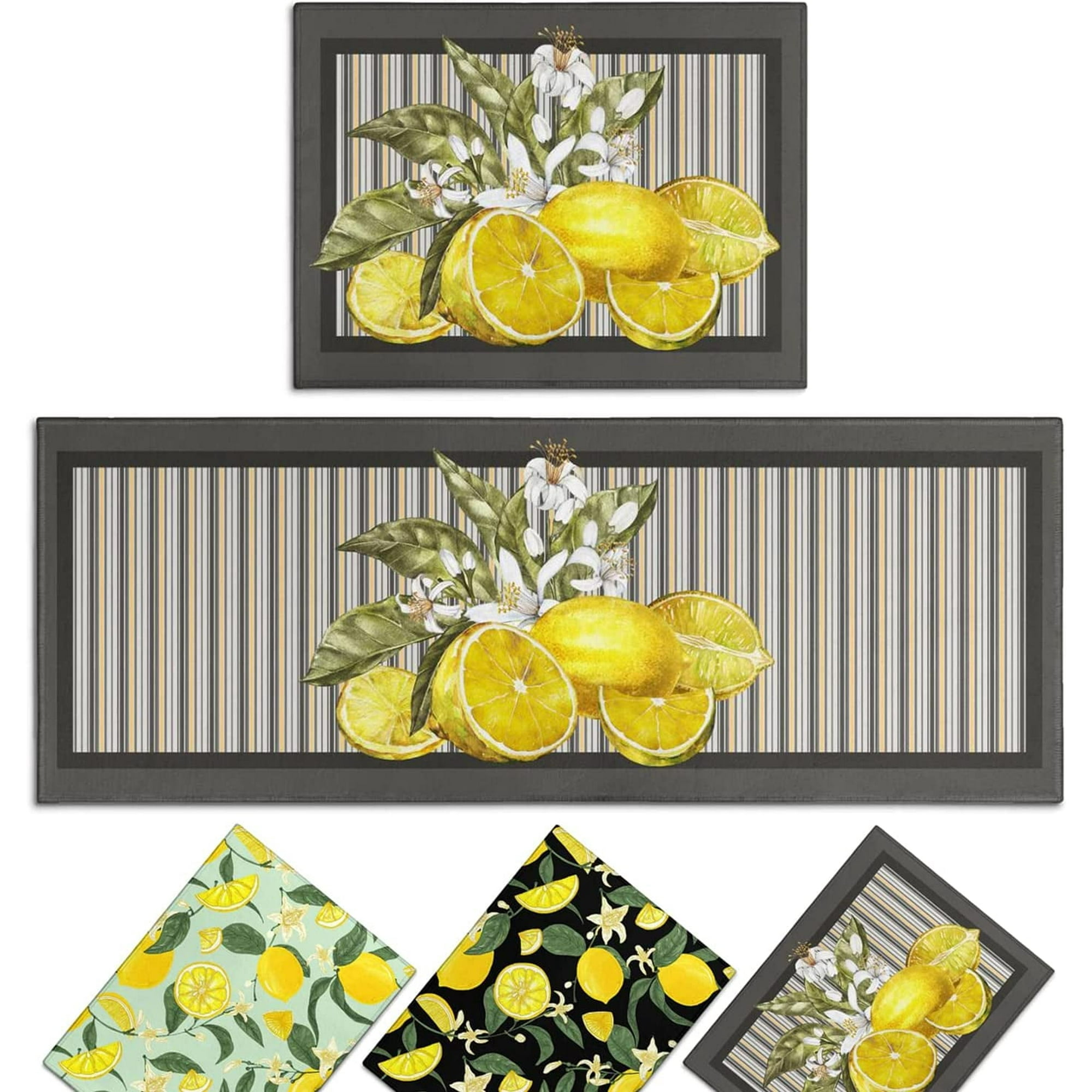 Click here for Ccaeqpqd Uwnrbg Lemon Kitchen Runner Rugs  17.7 X... prices