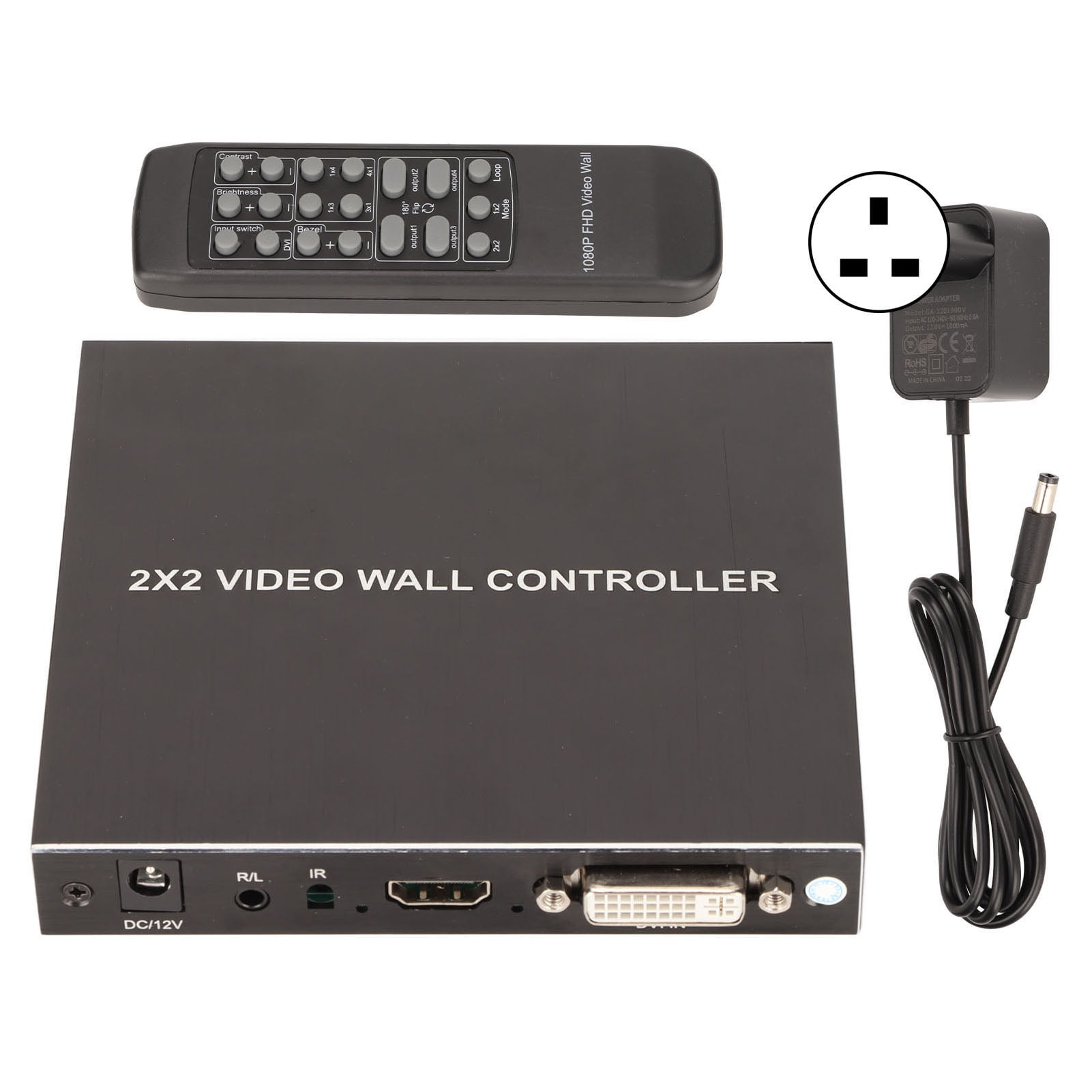 Controlador de video de pared Sincero DVI Procesador de pantalla HD ...