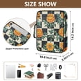 Checkerboard Plaids Yellow Flowers Accordion File Organizer Expanding ...