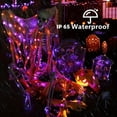 Orange & Purple Dual-Color String Lights, 41.99 Feet, Featuring 110 ...