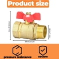 3. Heavy Duty Brass with Butterfly Handle 1inch Male Female Thread ...