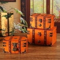 YIGSECU Ancient Craftsmanship Wooden Storage Chest Safety Fastening ...