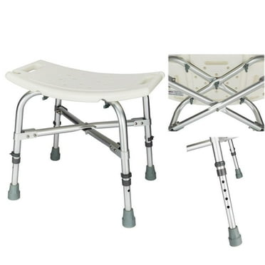 Equate Durable Transfer Bench with Back Rest, Shower Bench, Black ...