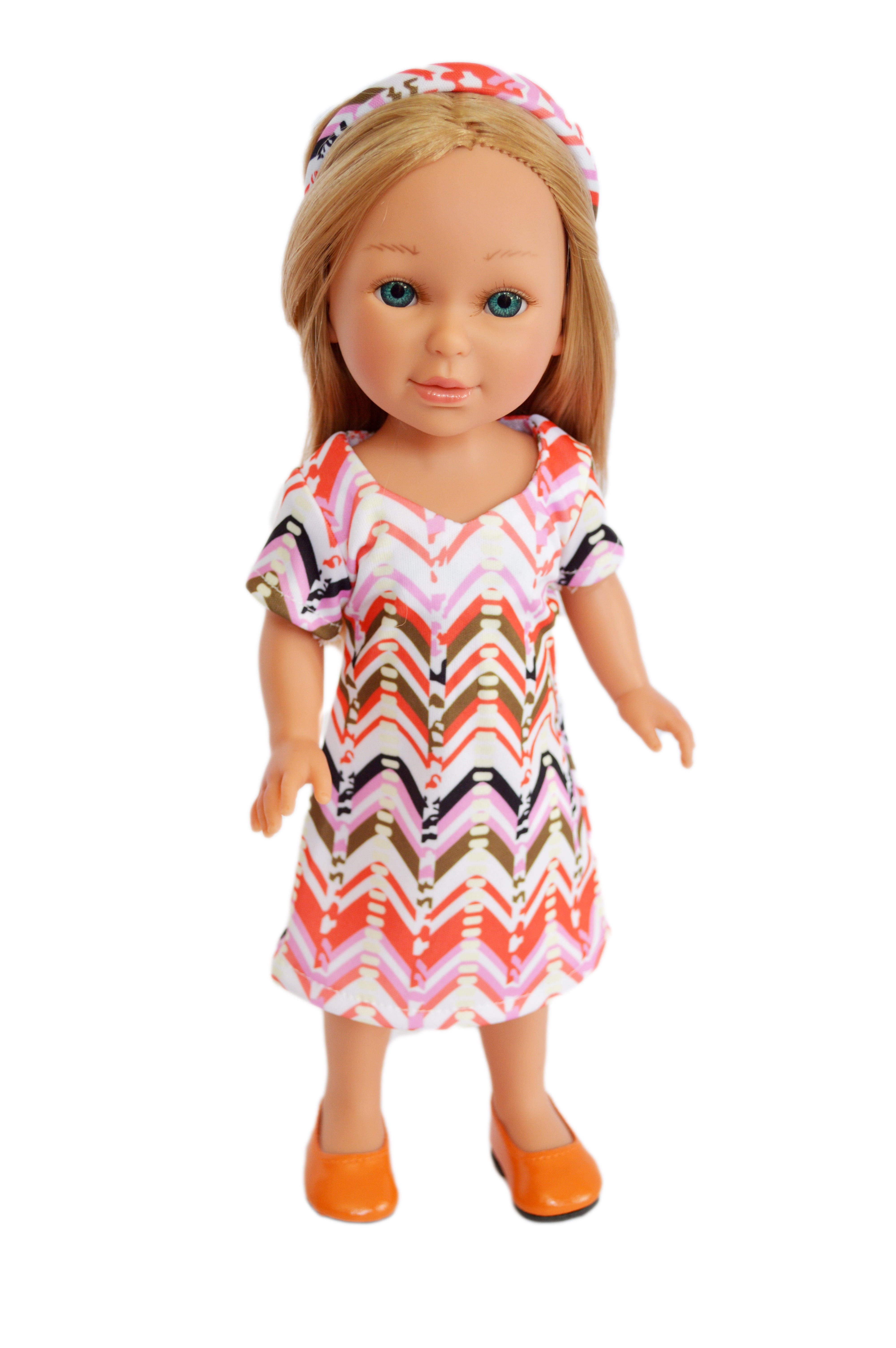 MBD® Zig Zag Dress Fits 14 Inch and 14.5 Inch dolls - 14 Inch Doll ...