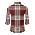 Dwelliawo Shirt for Men Plaid Button Down Shirts Long Sleeve Flannel ...