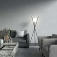 Ozarke Solstice Glass Globe Floor Lamp - Contemporary LED Standing ...