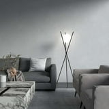 Ozarke Solstice Glass Globe Floor Lamp - Contemporary LED Standing ...