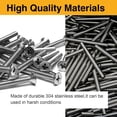 40PCS 8-32 Machine Screws, 2 inch Stainless Steel Extra Long Outlet ...
