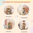 Kids Rotating Bookshelf, Wooden Spinning Small Corner Organizer w ...