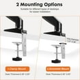 JOINSUN Monitor Mount Adjustable Desk Mount Spring Monitor Arm Fits 15 ...