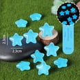 Colorful Glow-in-the-Dark Garden Stones, Night Resin Star-shaped ...