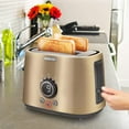SENCOR STS6057CH 2-Slot Toaster with Digital Button and Rack, Champagne ...