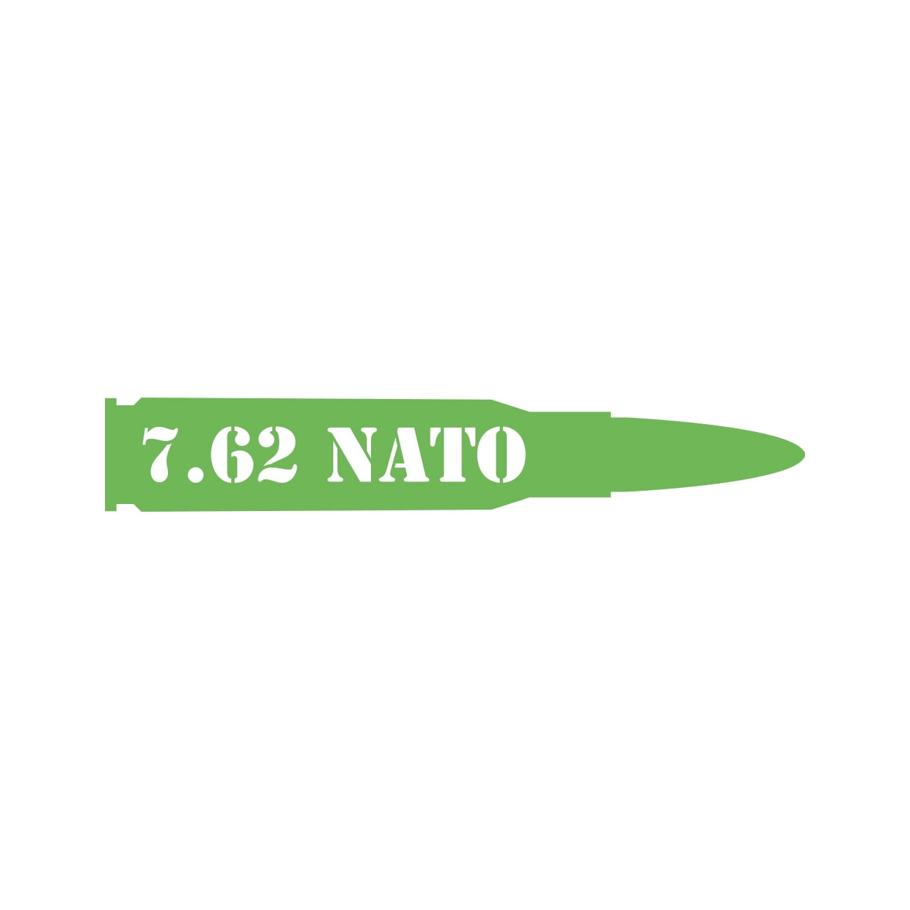 7.62 NATO Bullet Sticker Decal Die Cut - Self Adhesive Vinyl ...