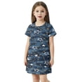 BZSMCE Short Sleeve dress Dress Casual Cotton Dresses-Constellation ...