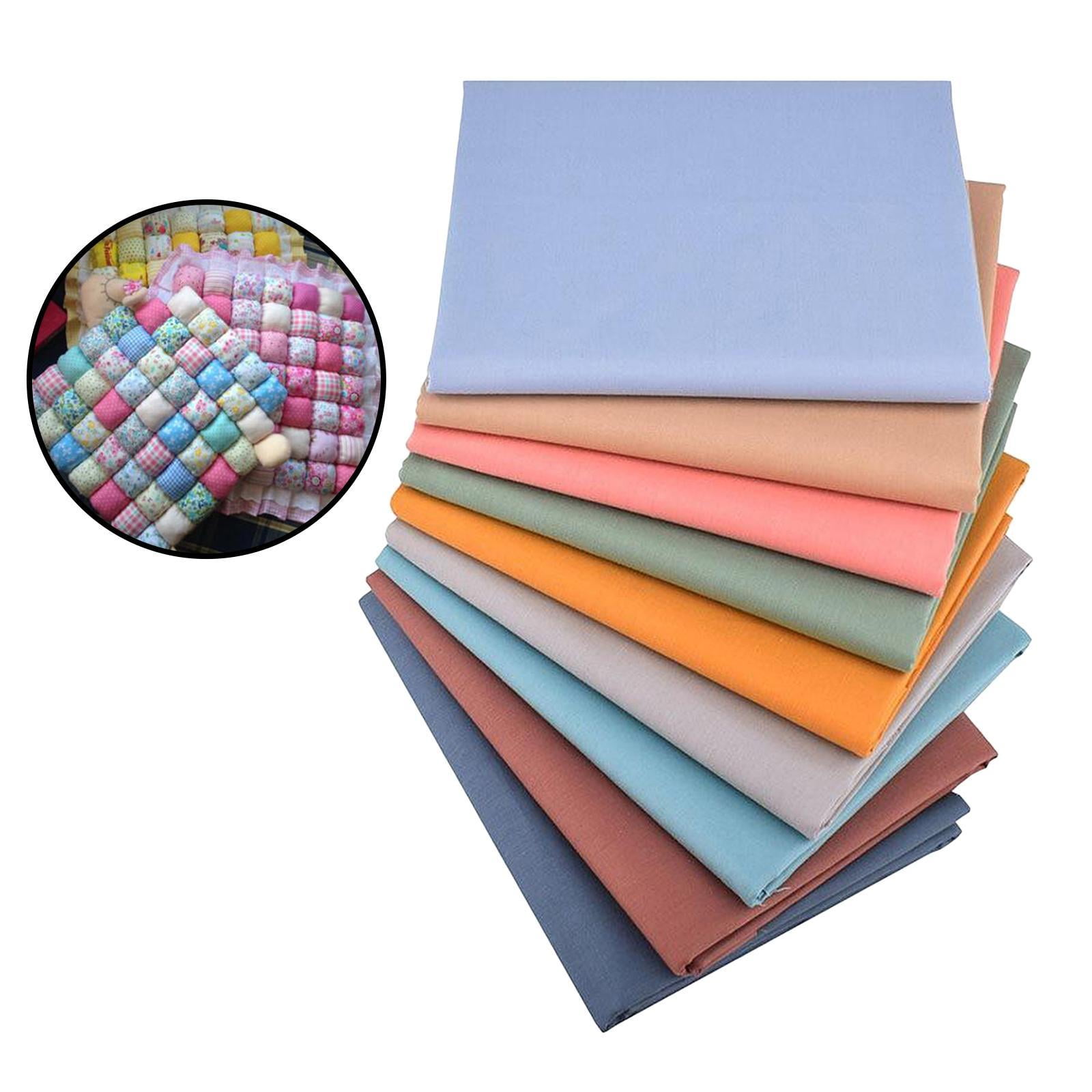 Set of 9 Bright Solid Quarters Quilting Fabric Bundles Fabric Crafts ...