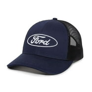 Ford Men's Official Licensed Embroidered Logo Vintage Wash Mesh Trucker ...