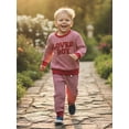 Loicainy Baby Boy Valentine’s Day Outfits Long Sleeve Letter Embroidery Stripes Sweatshirt ...