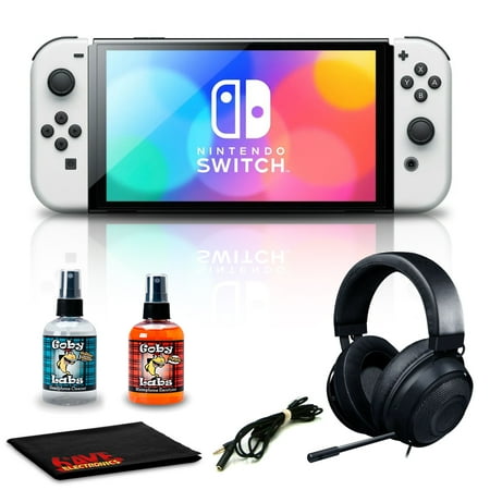 Nintendo Switch OLED White with Razer Kraken Multi Platform Wired ...
