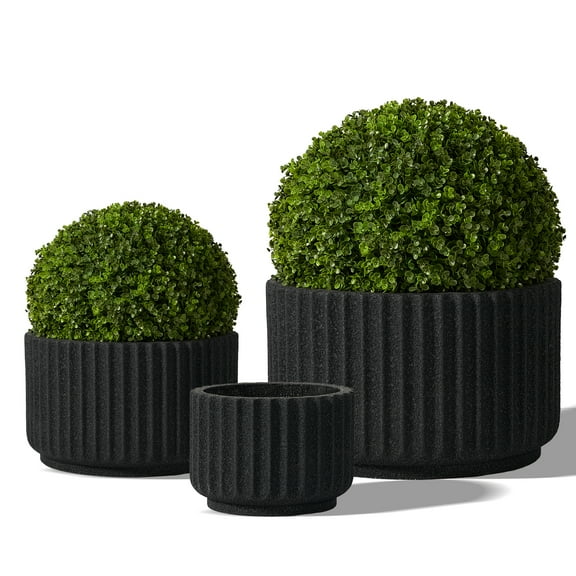 TerraDeco 31.5 Inch Tall Roman Column Concrete Planter（14.2Dx31.5H，36 ...