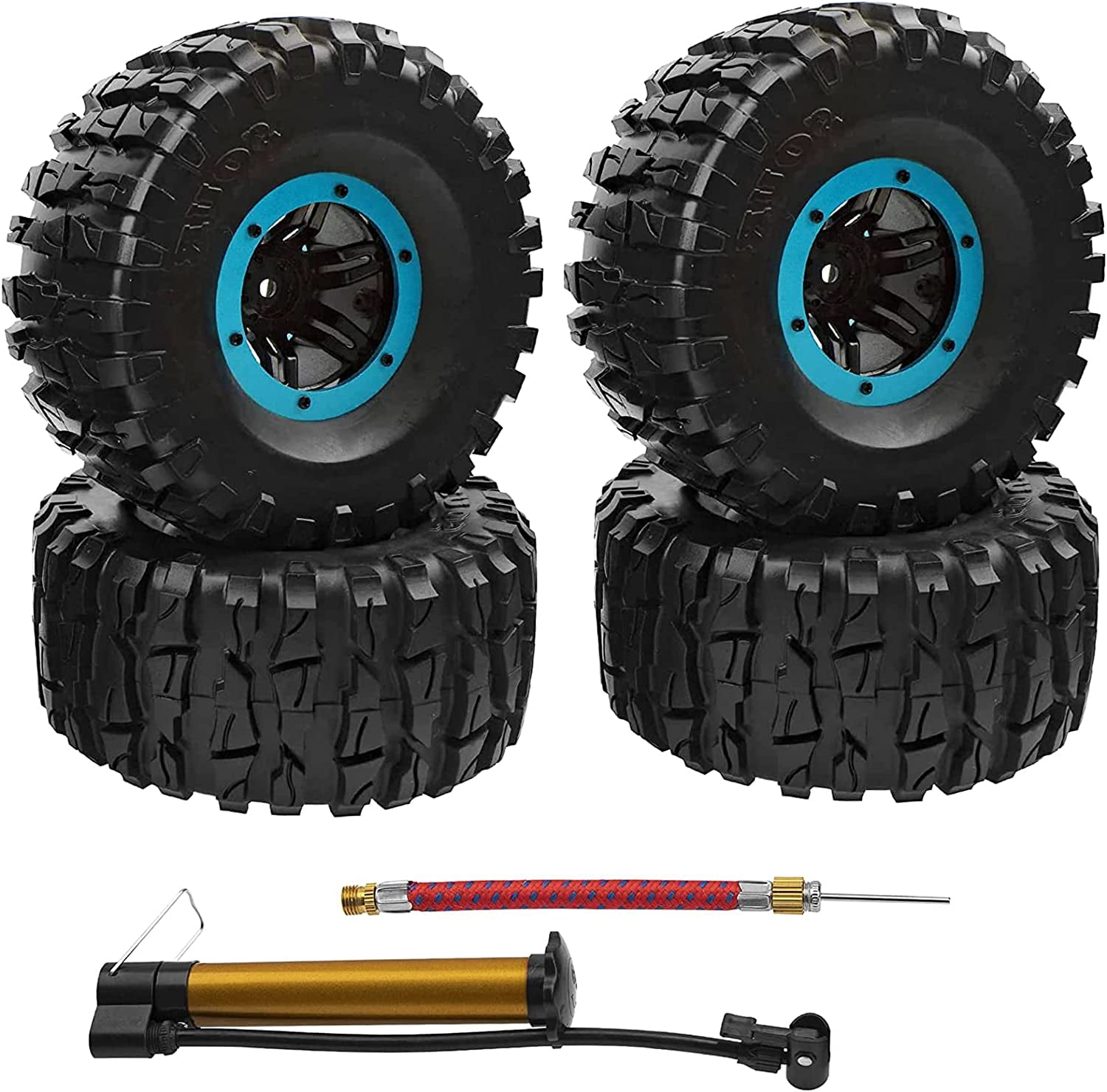 LINLIN RC Air Pneumatic Tyre, 2.2 Inch Rubber Inflatable Tires 135mm ...