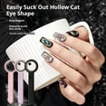 3-in-1 Cat Eye Nail Magnet Tool, Hollow Circular Wand for French Heart ...