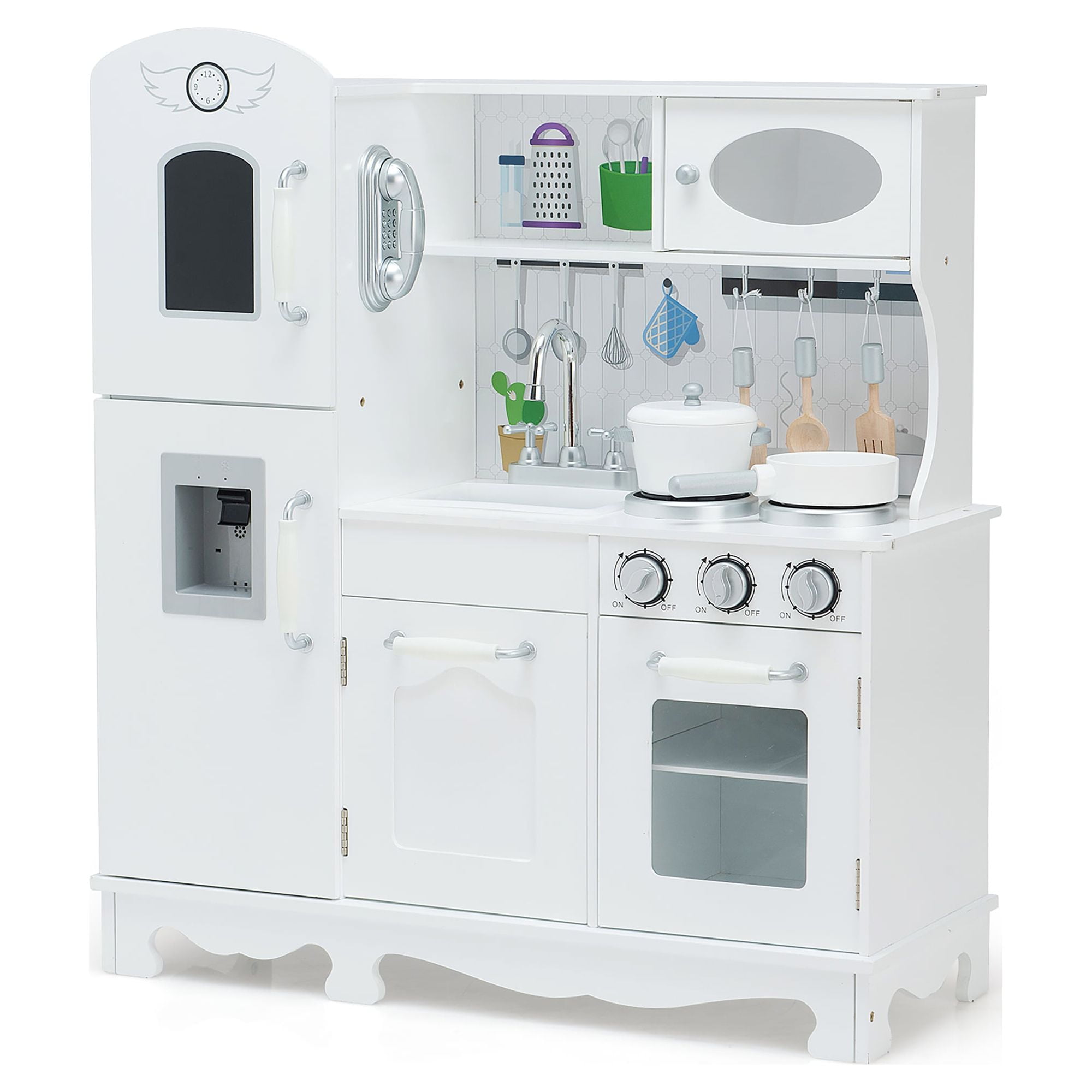 Click here for Costway Play Kitchen Pretend Play Cookware Set Toy... prices