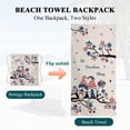 4th of July 2-in-1 Beach Towel Backpack,Quick Dry Beach Towel Blanket ...
