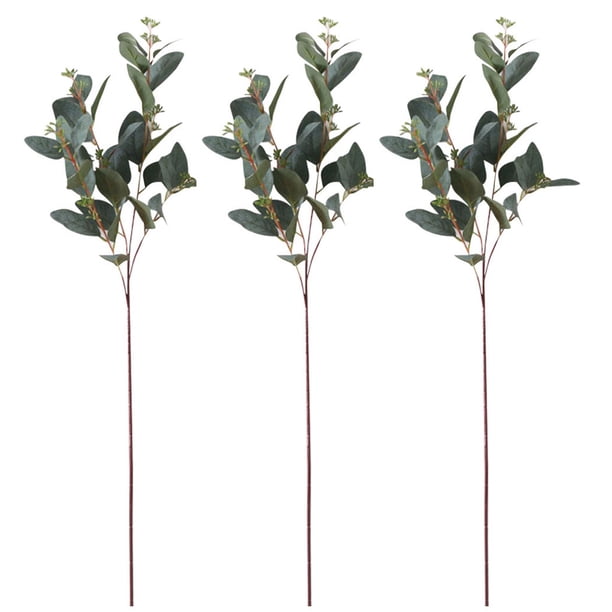 Coofit Fake Plant Branch Decorative Realistic Fake Leaves Stem ...