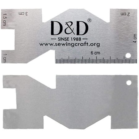 Metal Sewing Ruler Measure Quilting Measuring Gauge Embroidery ...