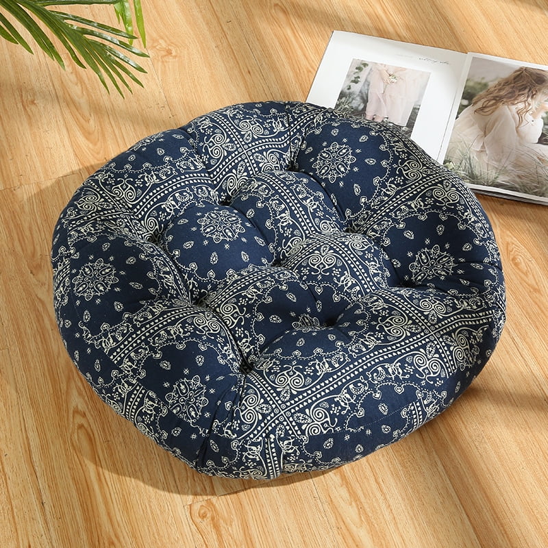 22 inches Large Floor Pillow 4 inches Thicken Seat Chair Cushion Round ...
