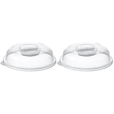 Youngever 2 Pack 12 Inch Plastic Microwave Splatter Covers, Reusable ...