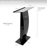 Free Shipping! VIVO Acrylic 27" Multi-Purpose Podium Stand with Sleek ...