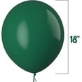 Prextex 30 Jumbo Forest Green Balloons - 18 Inch Helium Quality Long ...